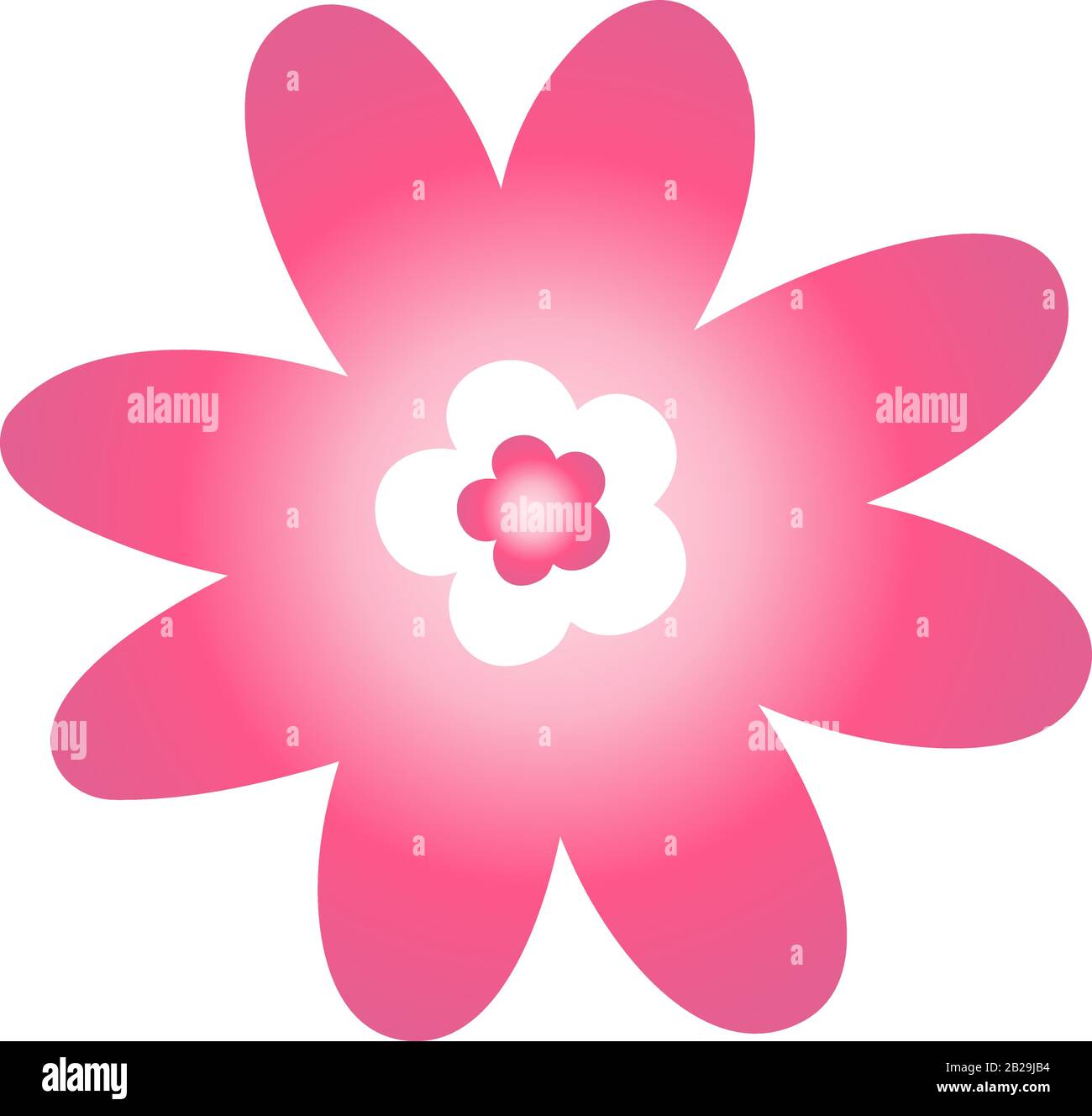 This is a illustration of Hand-painted simple flower shape variation ...