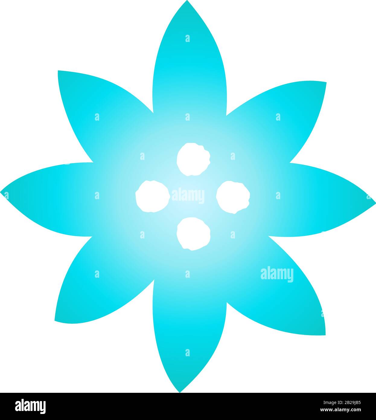 This is a illustration of Hand-painted simple flower shape variation ...