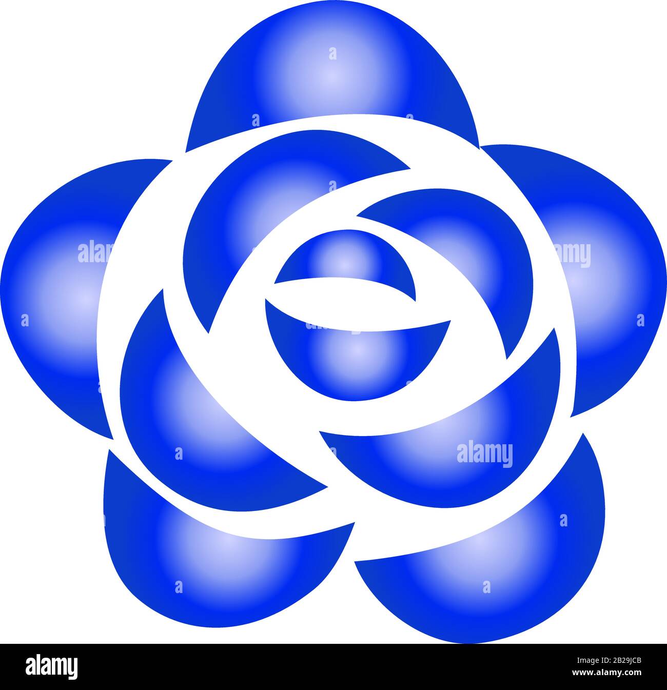 This is a illustration of Hand-painted simple flower shape variation ...