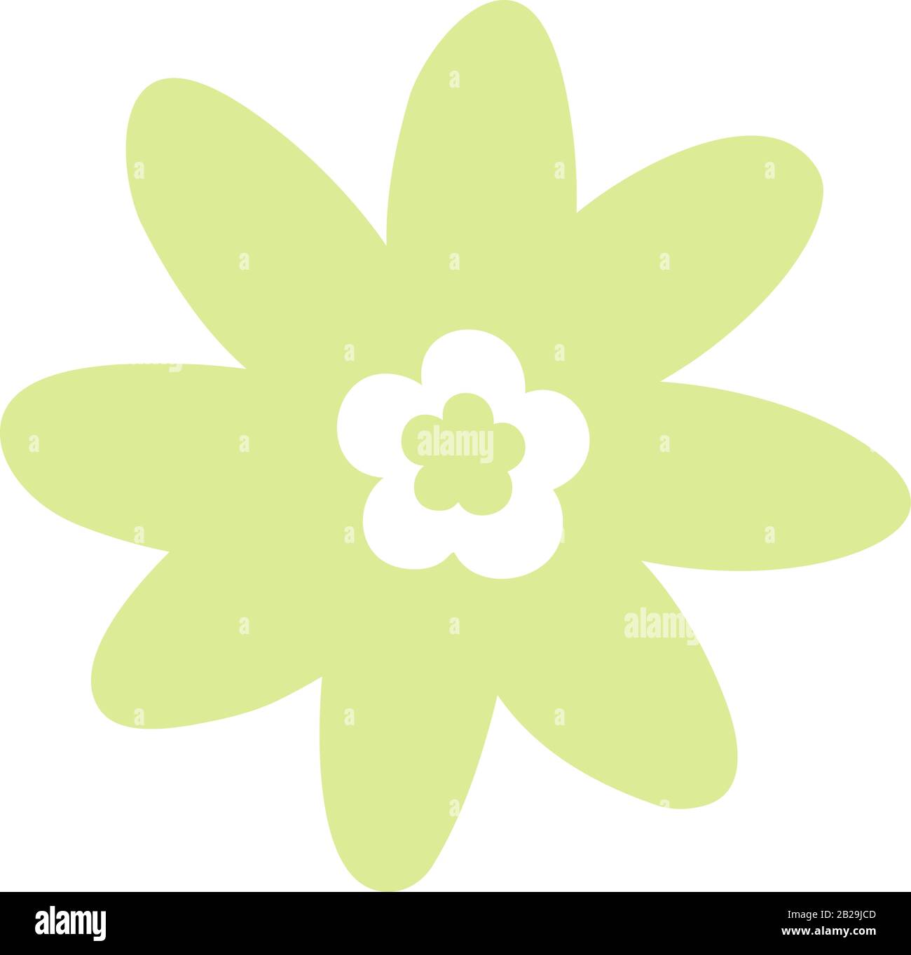 This is a illustration of Hand-painted simple flower shape variation ...