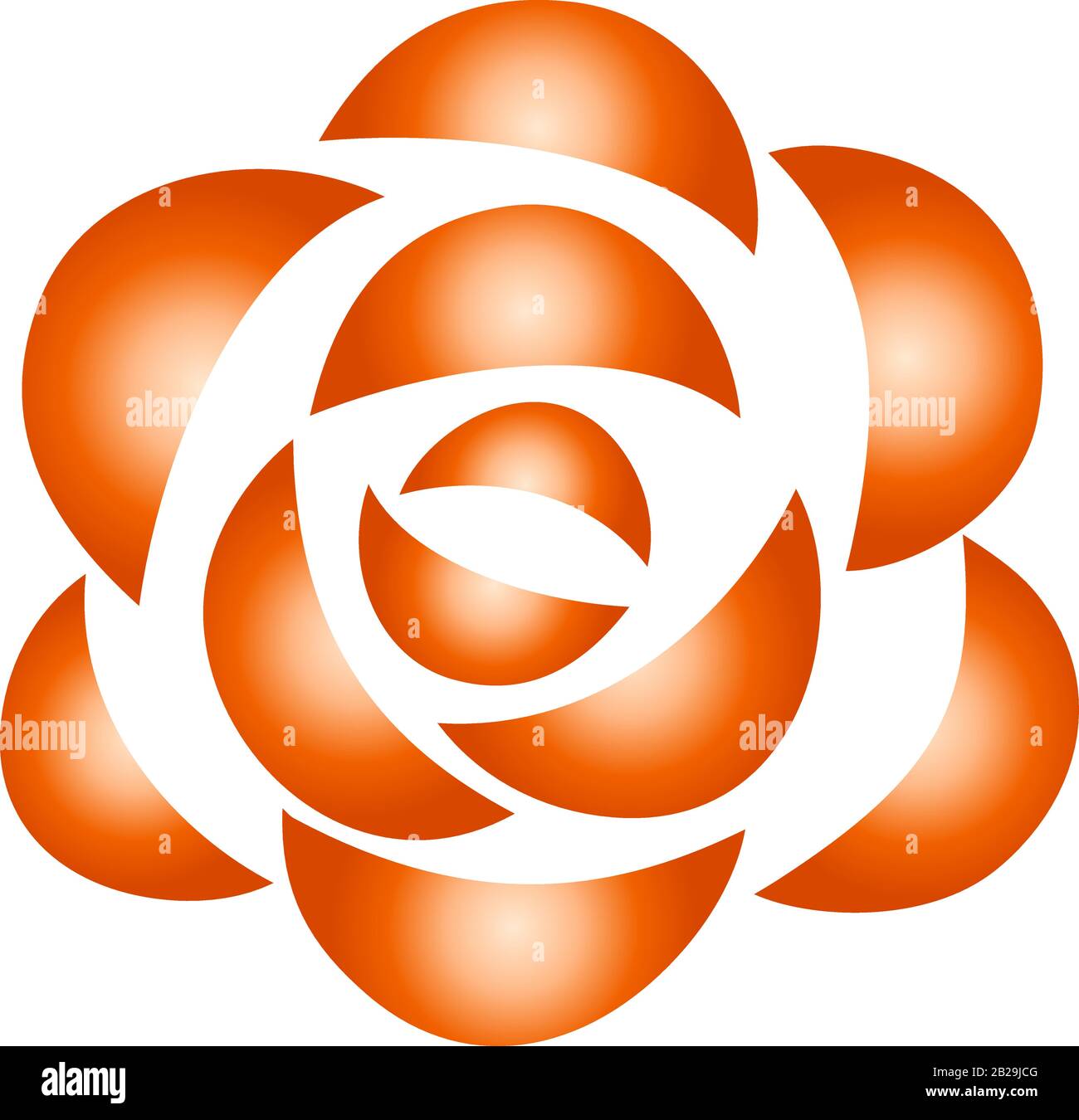 This is a illustration of Hand-painted simple flower shape variation ...