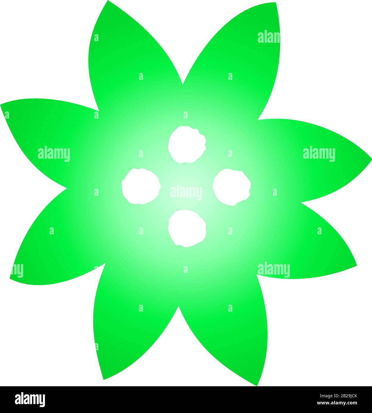 This is a illustration of Hand-painted simple flower shape variation ...