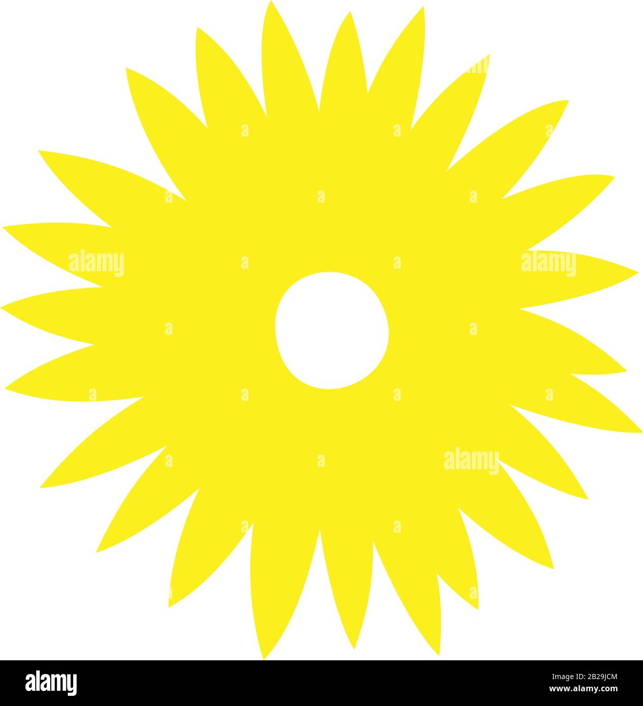 This is a illustration of Hand-painted simple flower shape variation ...