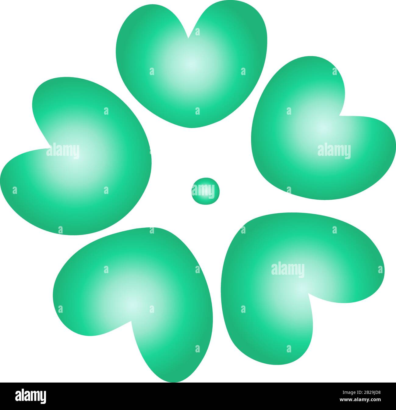 This is a illustration of Hand-painted simple flower shape variation ...