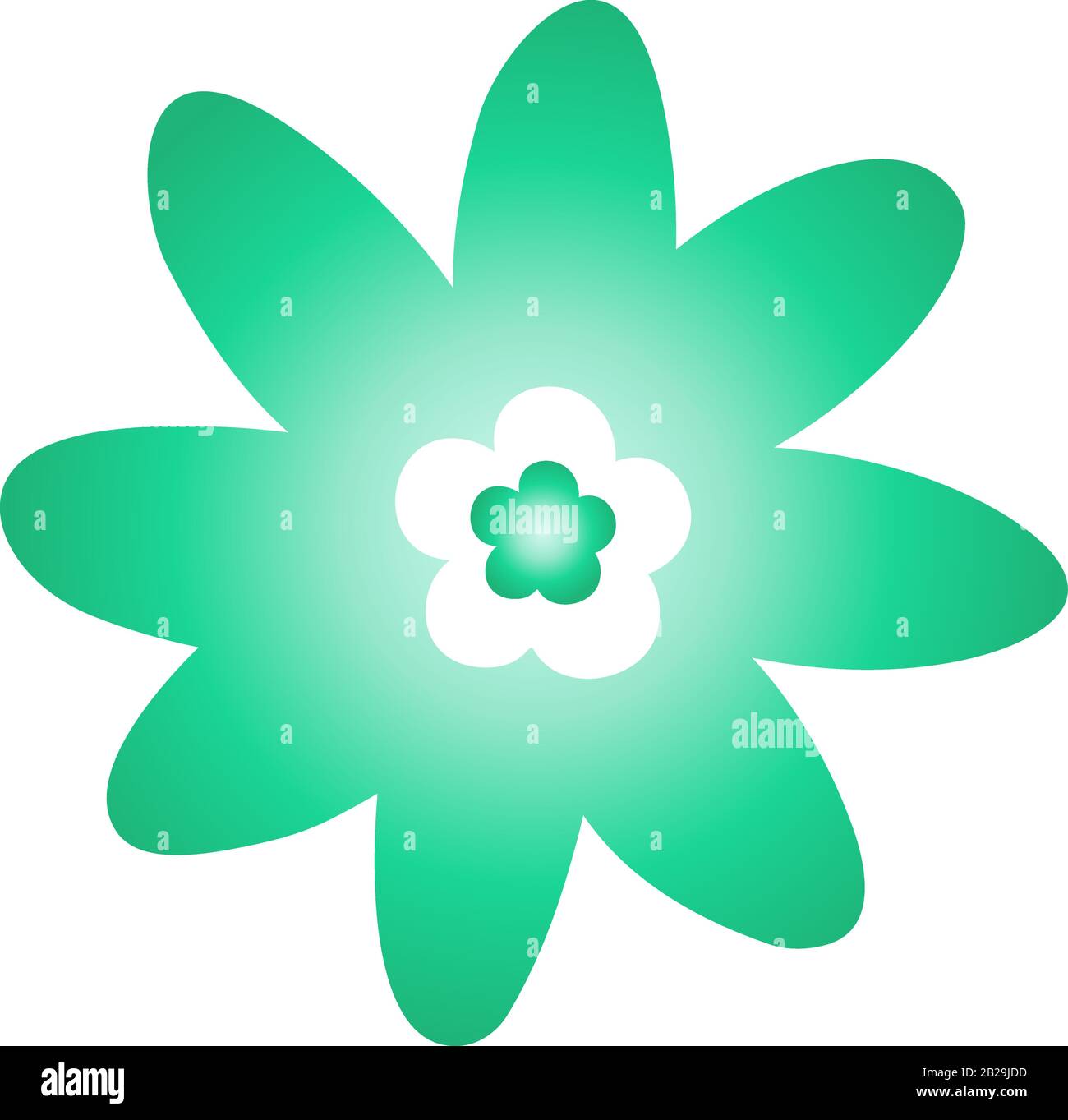 This is a illustration of Hand-painted simple flower shape variation ...