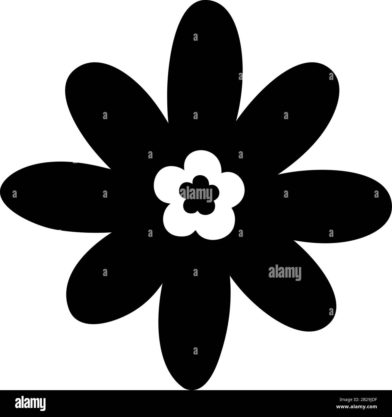 This is a illustration of Hand-painted simple flower shape variation ...