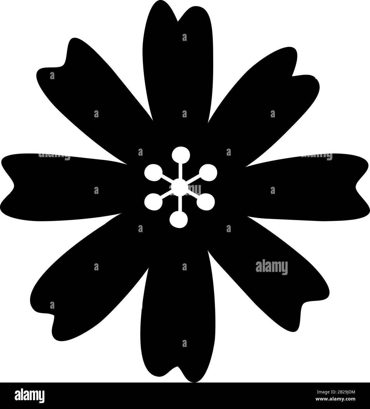 This is a illustration of Hand-painted simple flower shape variation ...