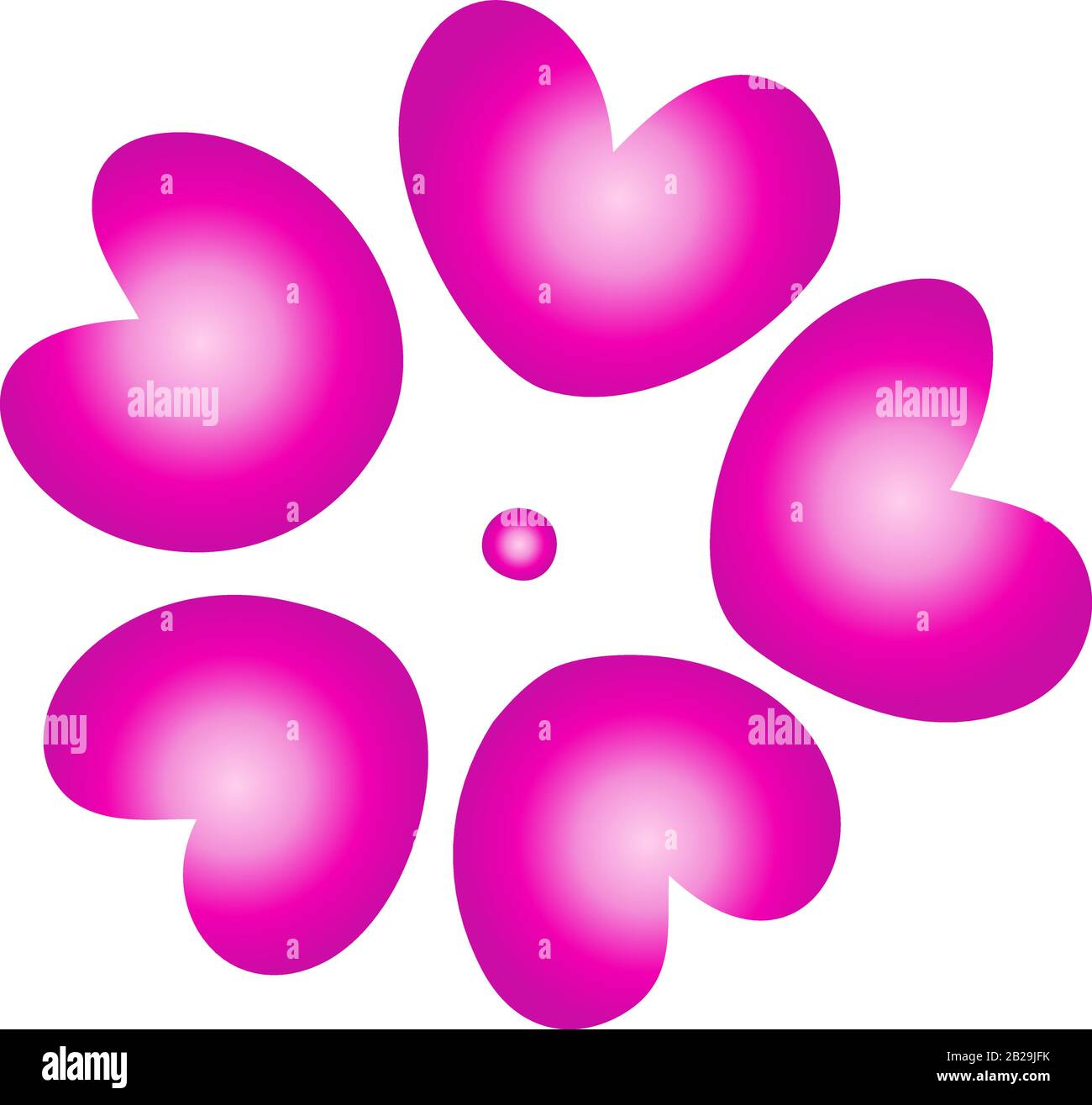 This is a illustration of Hand-painted simple flower shape variation ...