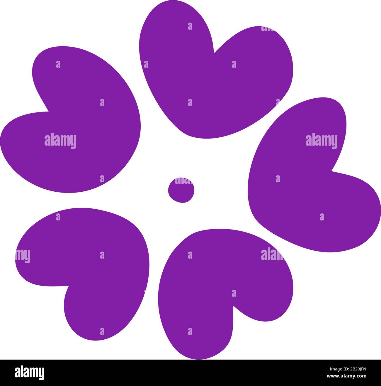 This is a illustration of Hand-painted simple flower shape variation ...