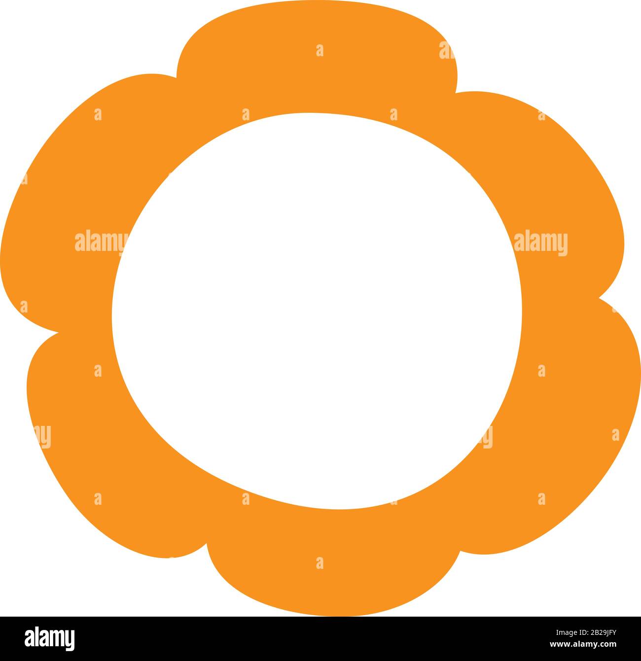This is a illustration of Hand-painted simple flower shape variation ...