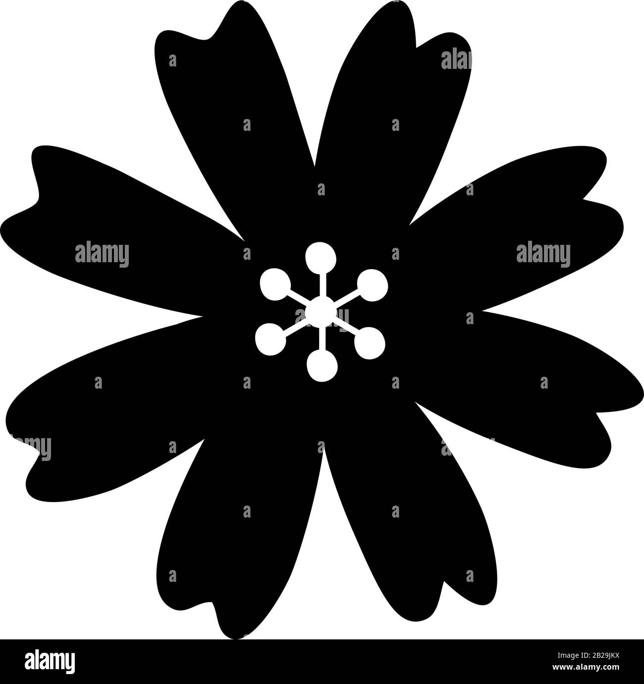 This is a illustration of Hand-painted simple flower shape variation ...
