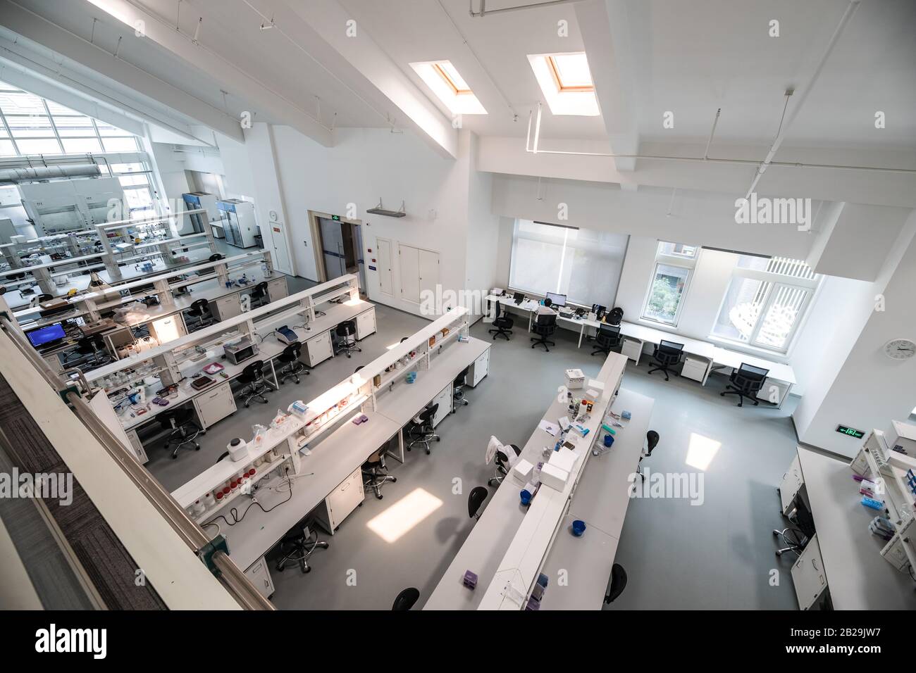 BEIJING, CHINA - JUNE 03, 2019: Modern drug manufacturing laboratory ...