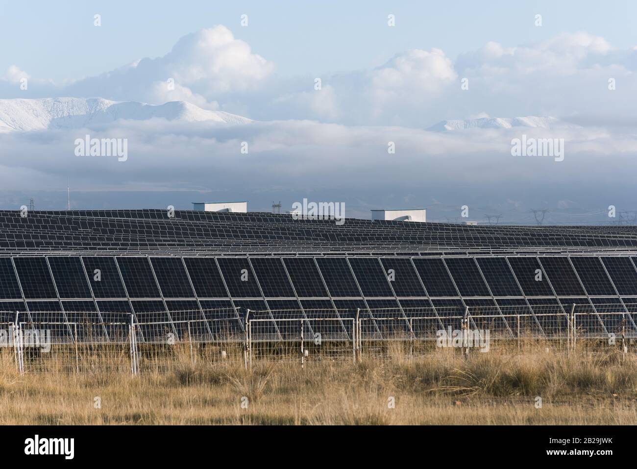 view of photovoltaic power station Stock Photo - Alamy