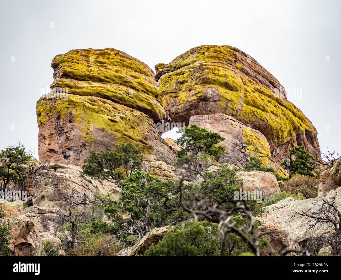 hiking through the rock formations at Chiricahua National Monument park ...