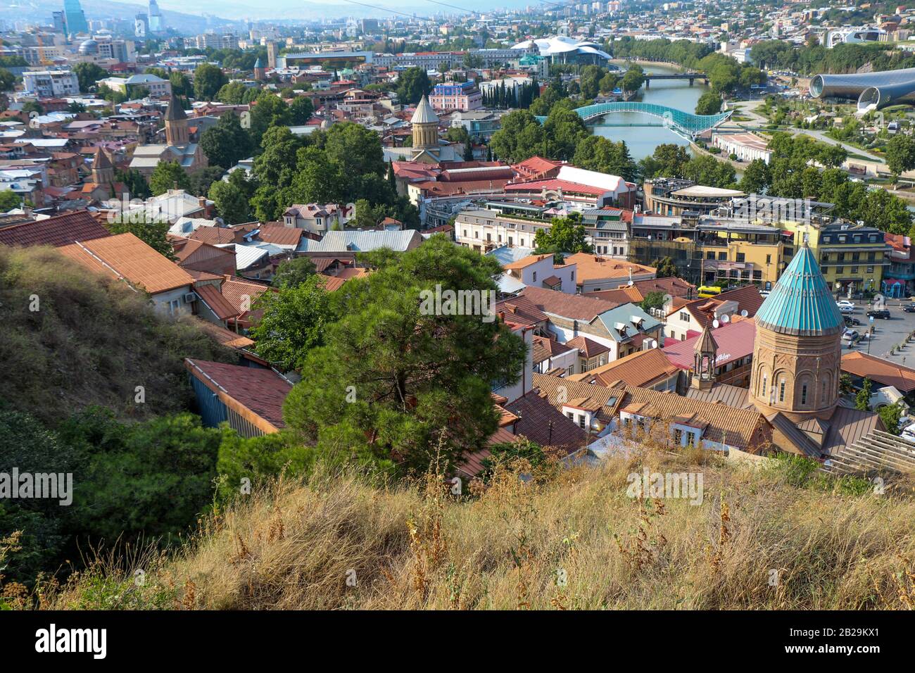 Beautiful panoramic view of Tbilisi in Georgia Stock Photo - Alamy