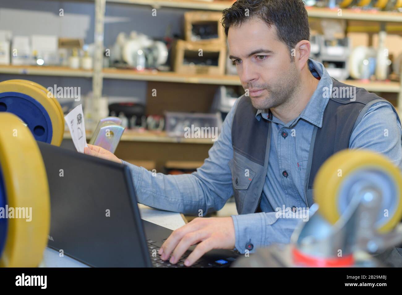 an engineer working on project Stock Photo - Alamy