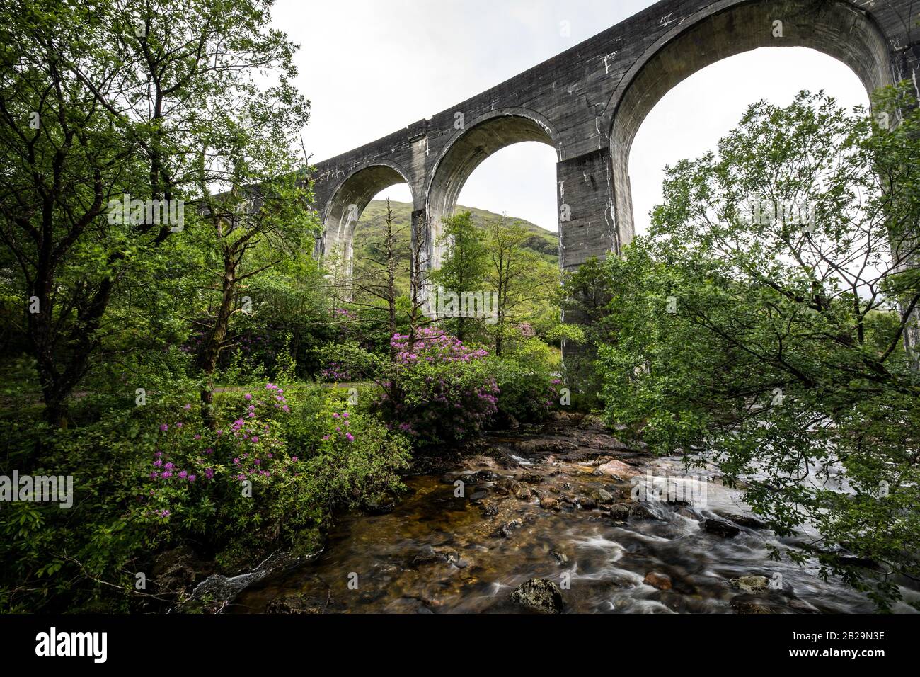 Old bridge and picturesque Scotland morning landscape Stock Photo - Alamy