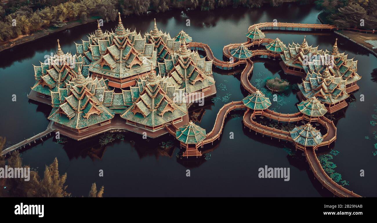 Ancient City temples, Muang Boran in Bangkok Thailand Stock Photo - Alamy