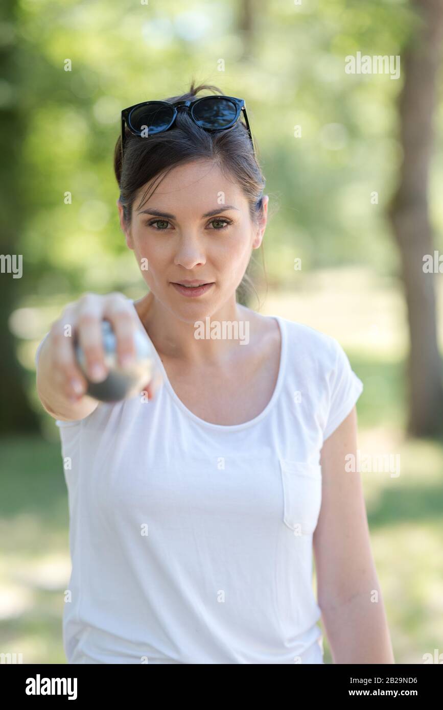Close up game of boules hi-res stock photography and images - Alamy