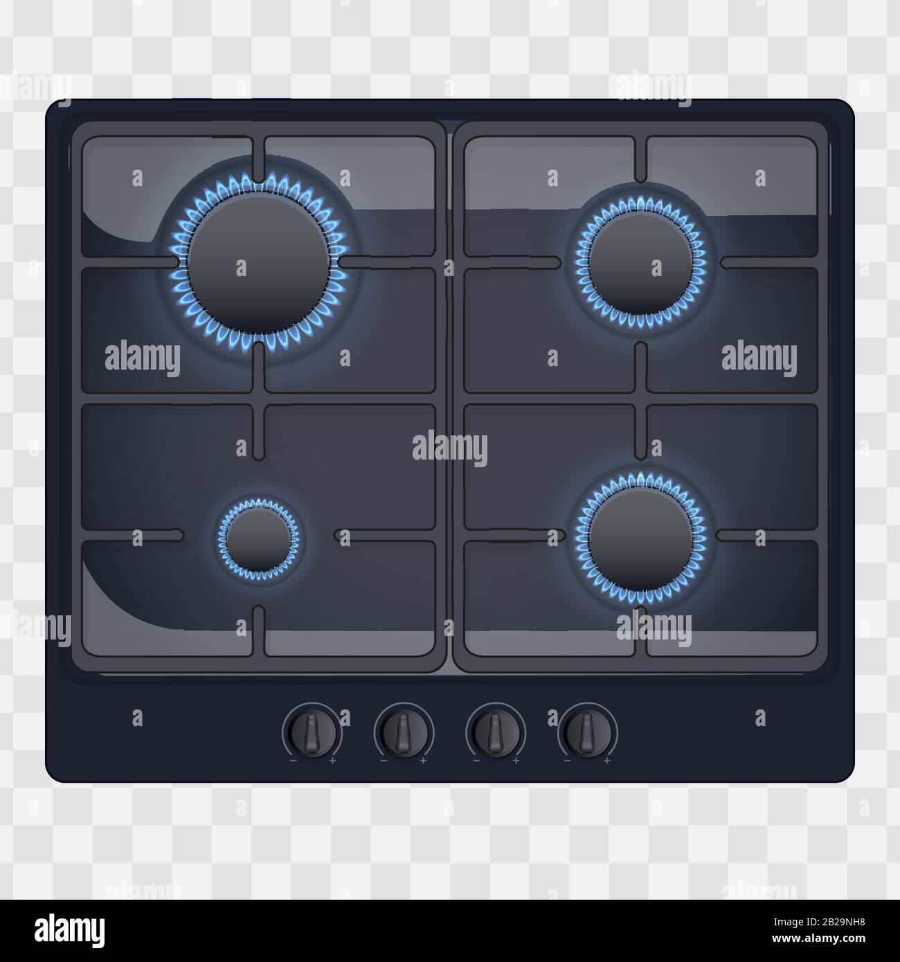 Clipart Stove Top Premium Vector | Isolated Water Boiling On Gas Stove