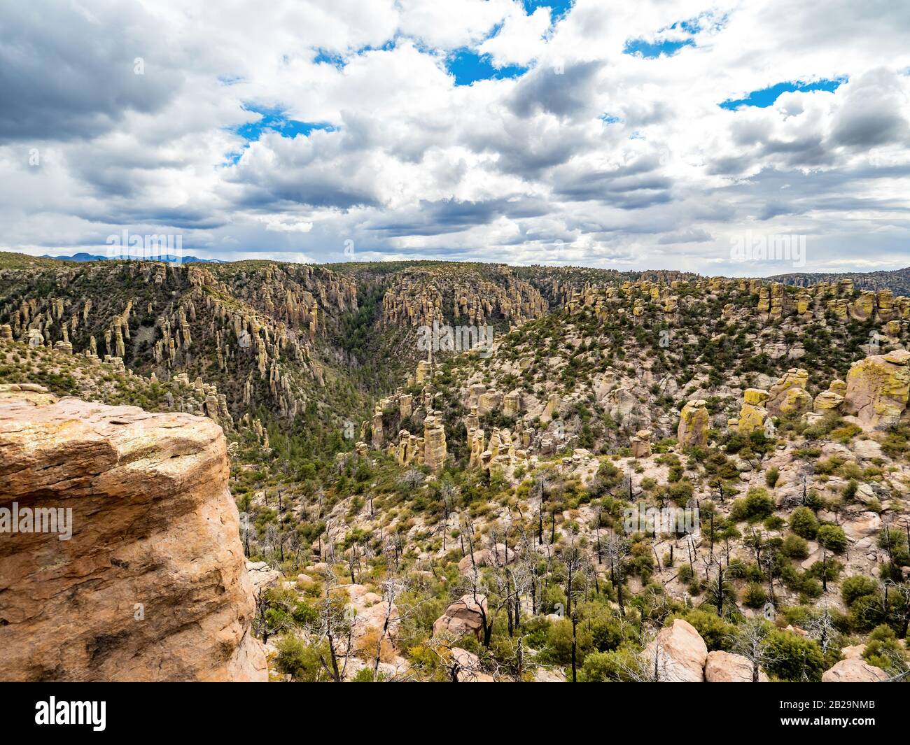 hiking through the rock formations at Chiricahua National Monument park ...