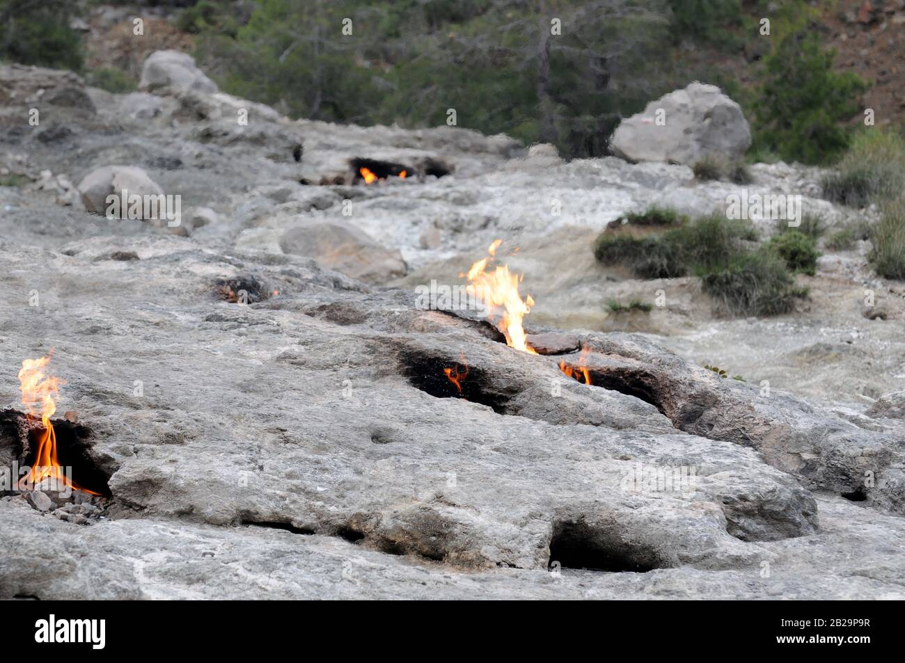 This Flaming rock (Yanartas ) is generally believed to be the ancient ...
