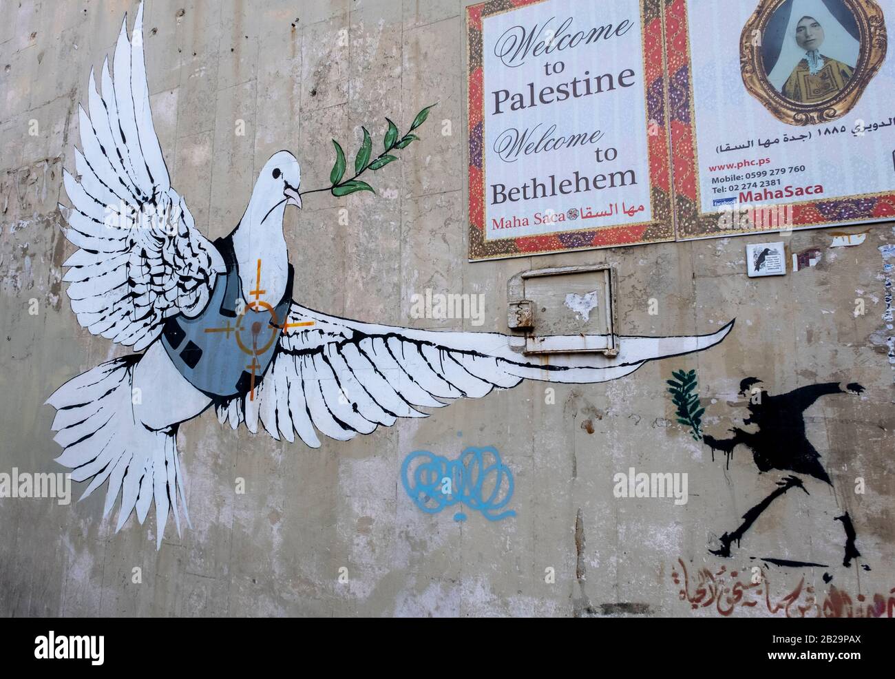 Banksy middle east hi-res stock photography and images - Alamy
