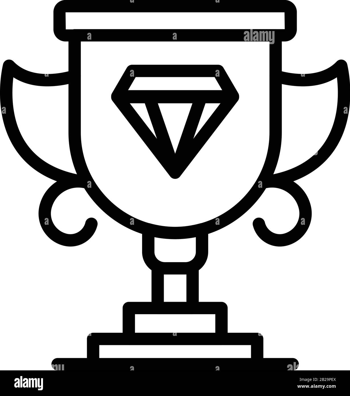 Diamond prize icon outline Cut Out Stock Images & Pictures - Alamy