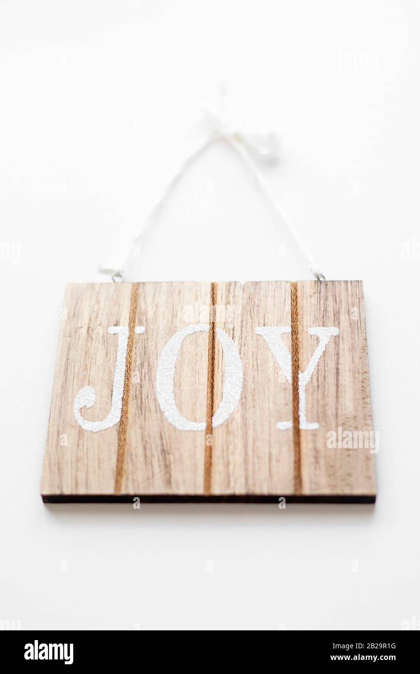Joy sign on white background Stock Photo - Alamy