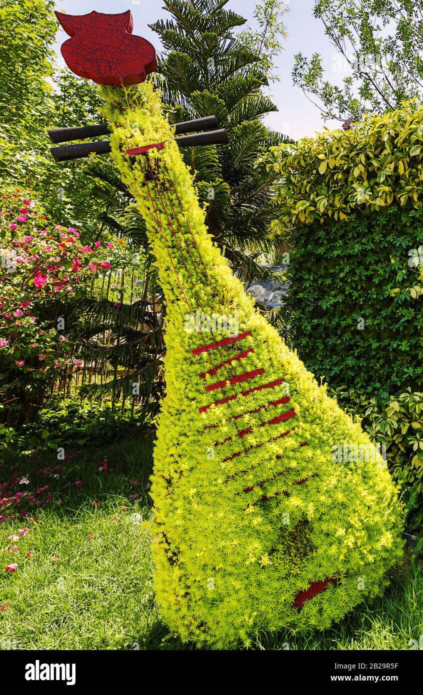 Garden Decorating Elements in China close-up photo Stock Photo - Alamy