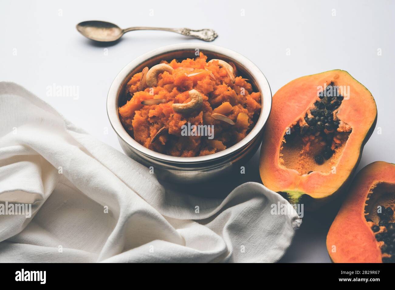 Papita or Papaya Halwa is a tasty indian sweet recipe Stock Photo - Alamy