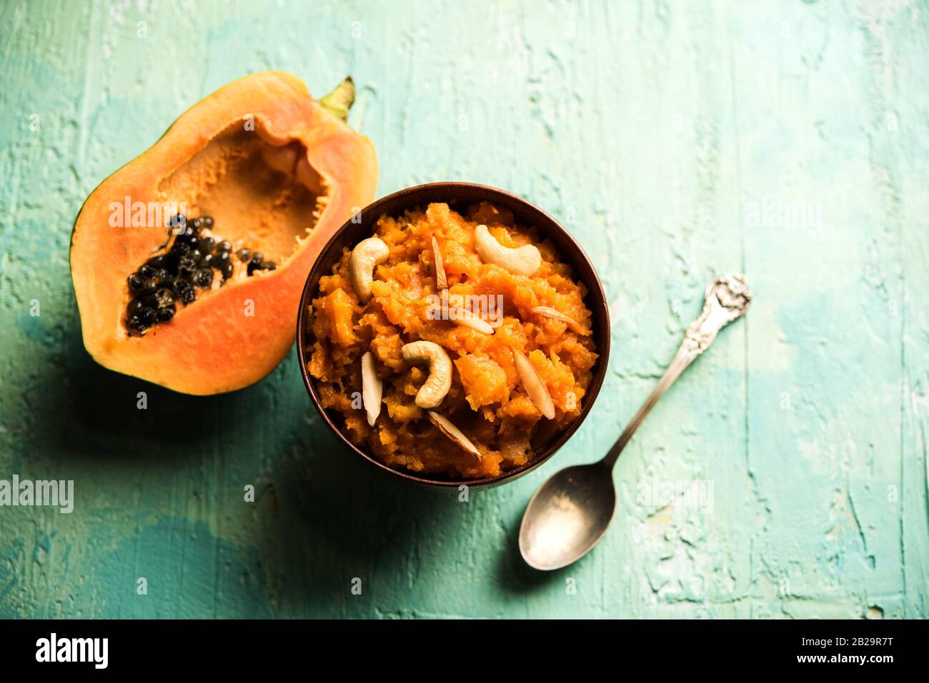 Papita or Papaya Halwa is a tasty indian sweet recipe Stock Photo - Alamy