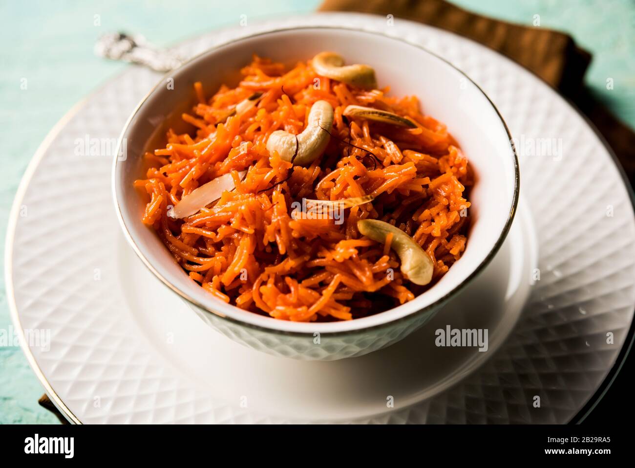 Vermicelli / Semiya Kesari is a popular indian sweet served in a bowl ...