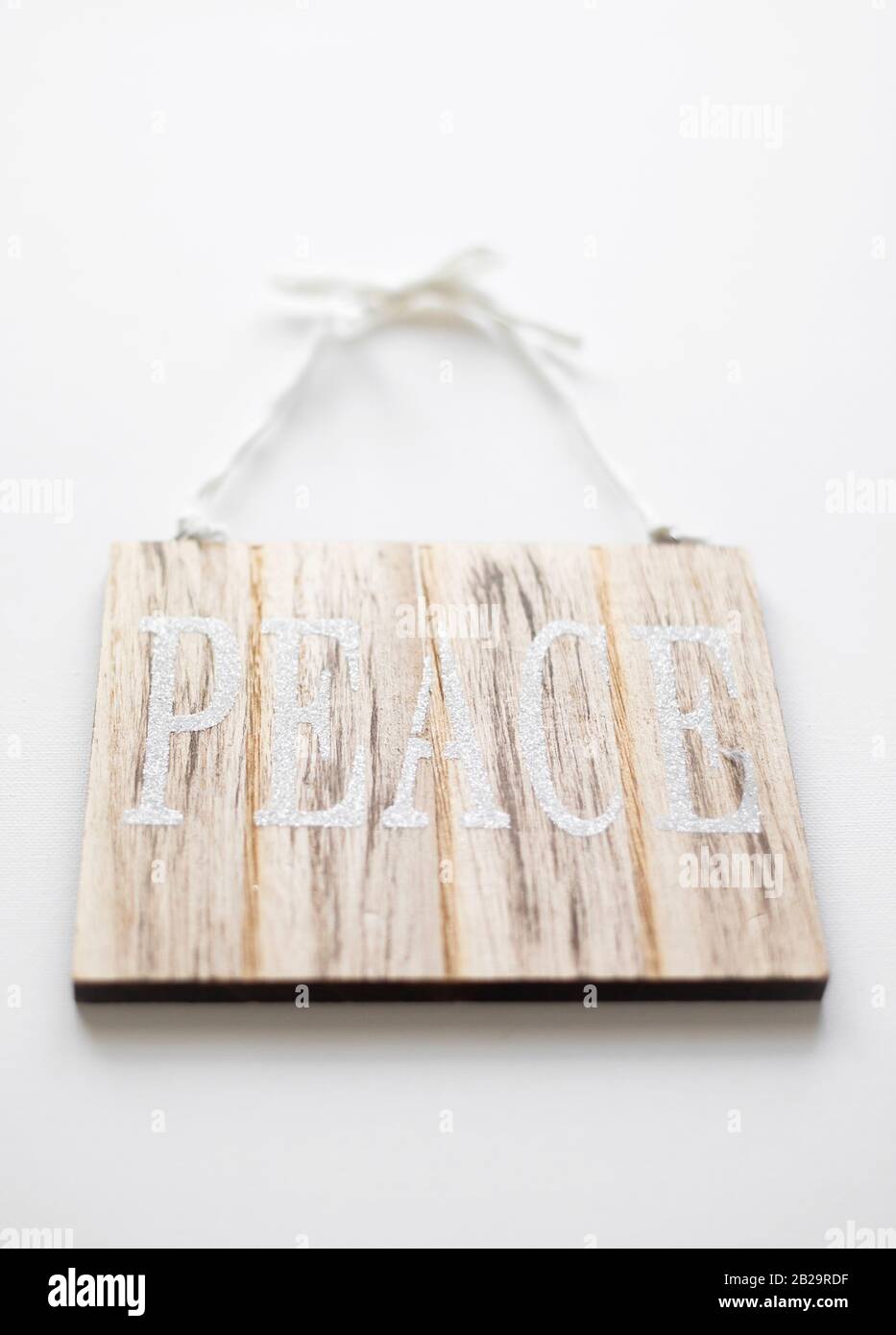 Peace sign on white background Stock Photo - Alamy