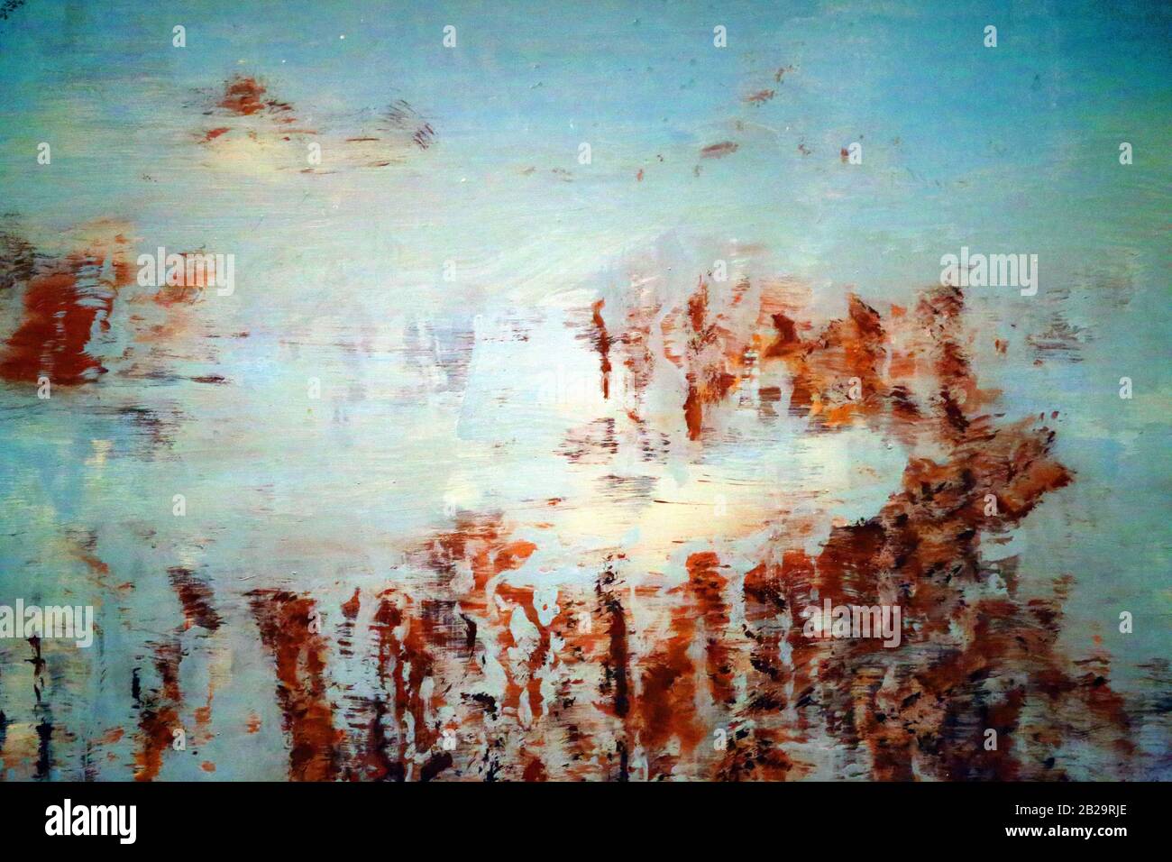 Photo background of an unusual rusty wall in different shades Stock ...