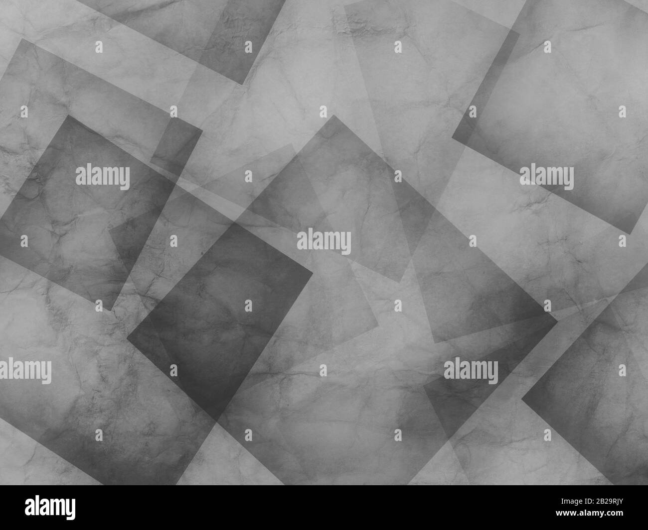 abstract black and white background, layers of intersecting angles ...