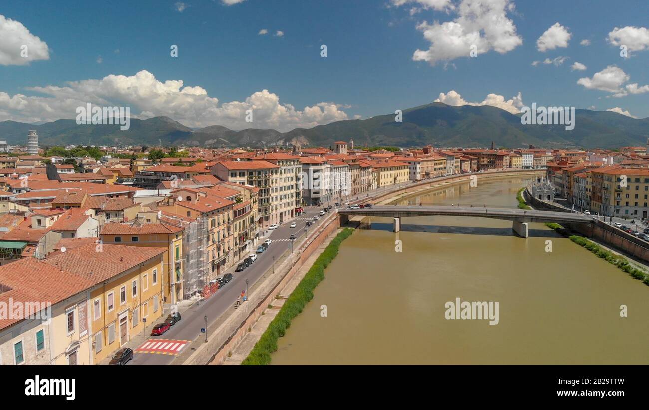 Aerial view pisa arno river hi-res stock photography and images - Alamy