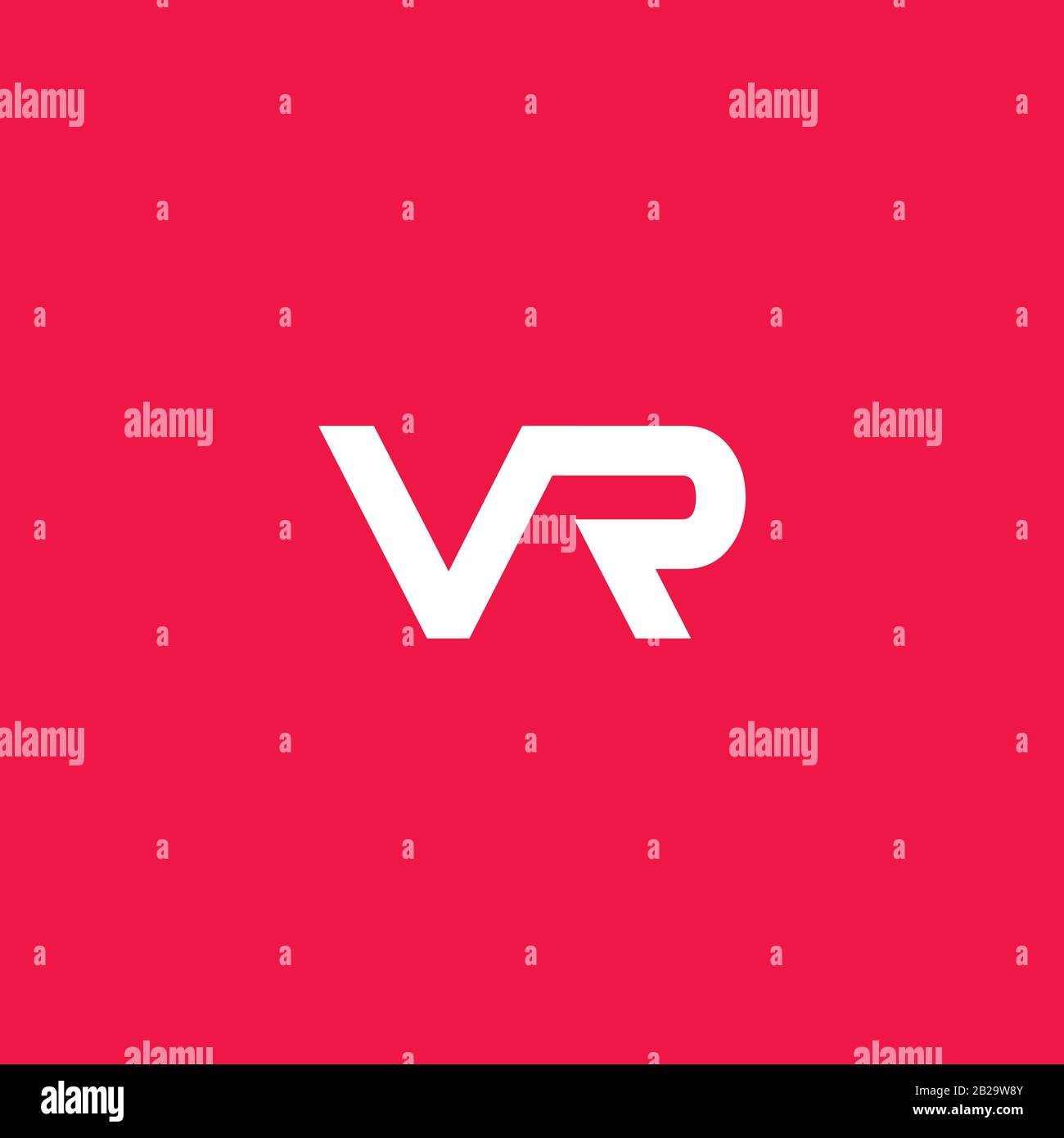 abstract vr logo, modern and clean vr initials logo Stock Vector Image ...