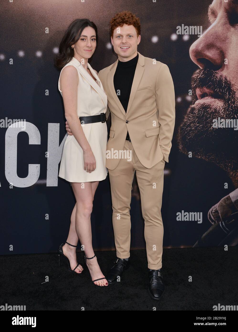 Los Angeles, USA. 01st Mar, 2020. Natalie Rousseau and Caleb Foote ...