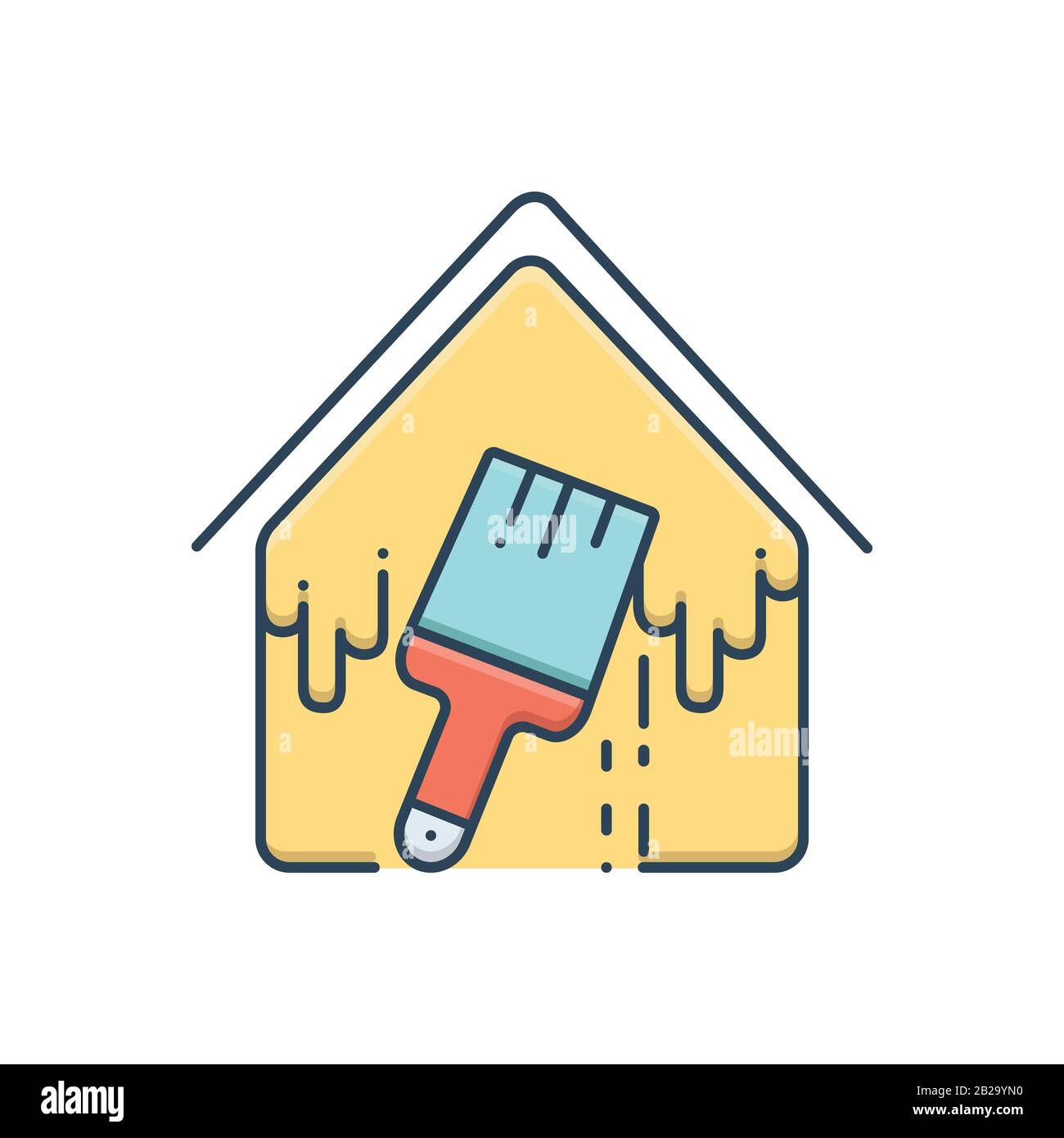 Painting icon Stock Vector Images - Alamy