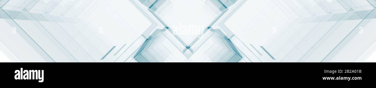 Transparent technology panorama. Futuristic concept 3d rendering Stock ...
