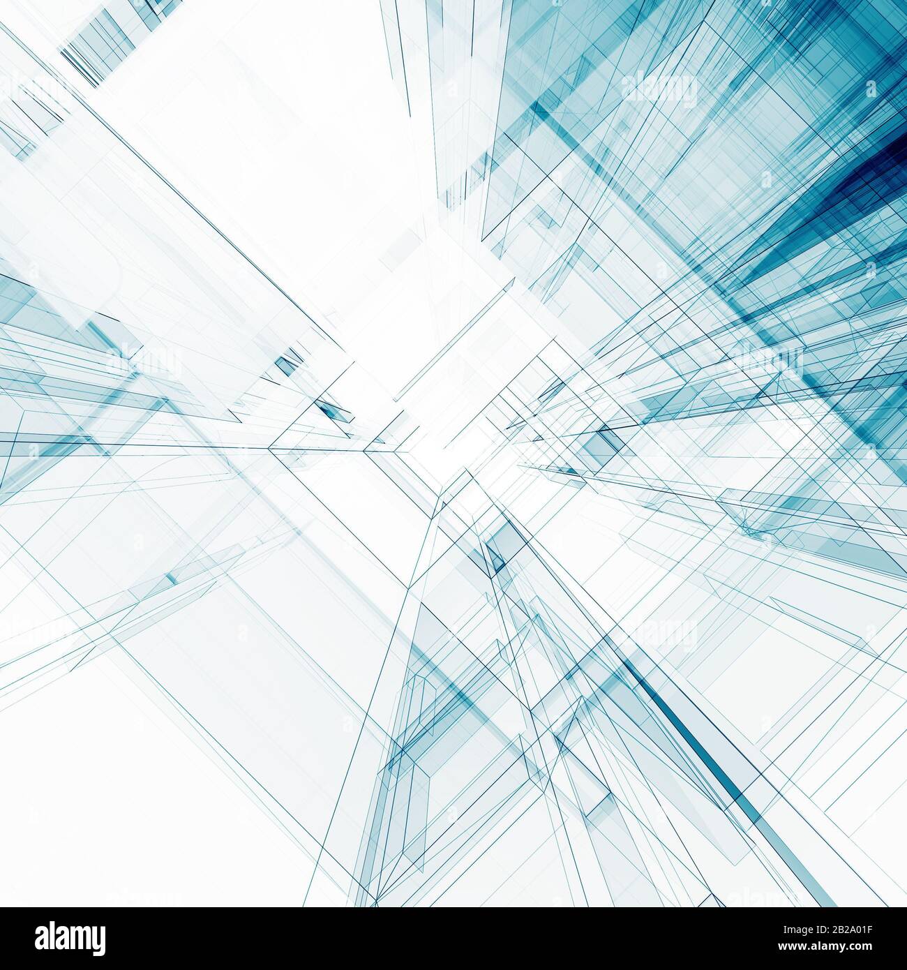 Abstract architecture. Concept view background 3D rendering Stock Photo ...