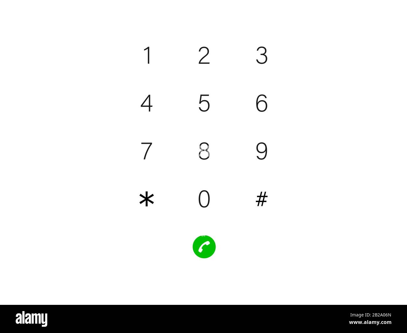 Interface keypad, numbers icon. Vector illustration, flat design Stock ...