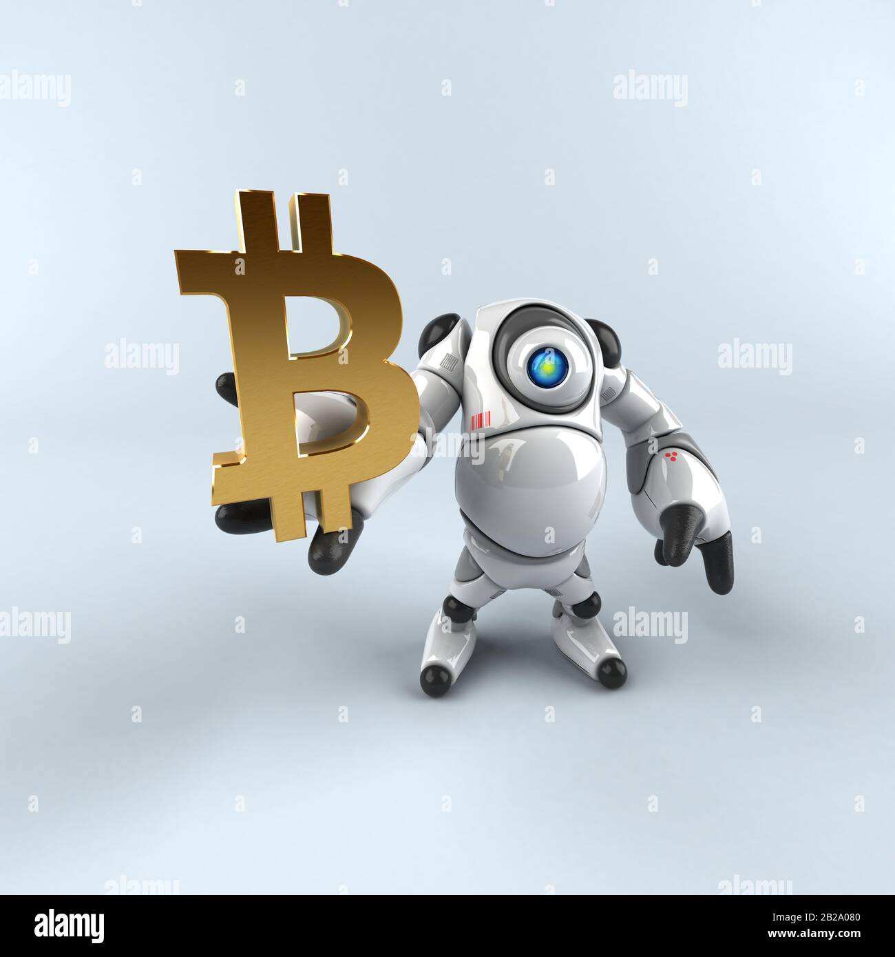 Big robot - 3D Illustration Stock Photo - Alamy