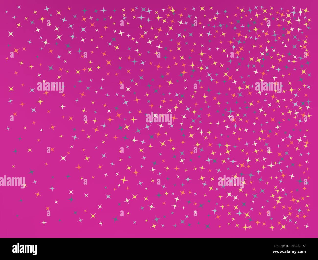 Magenta color background. Stars confetti. Elementary colorific texture ...