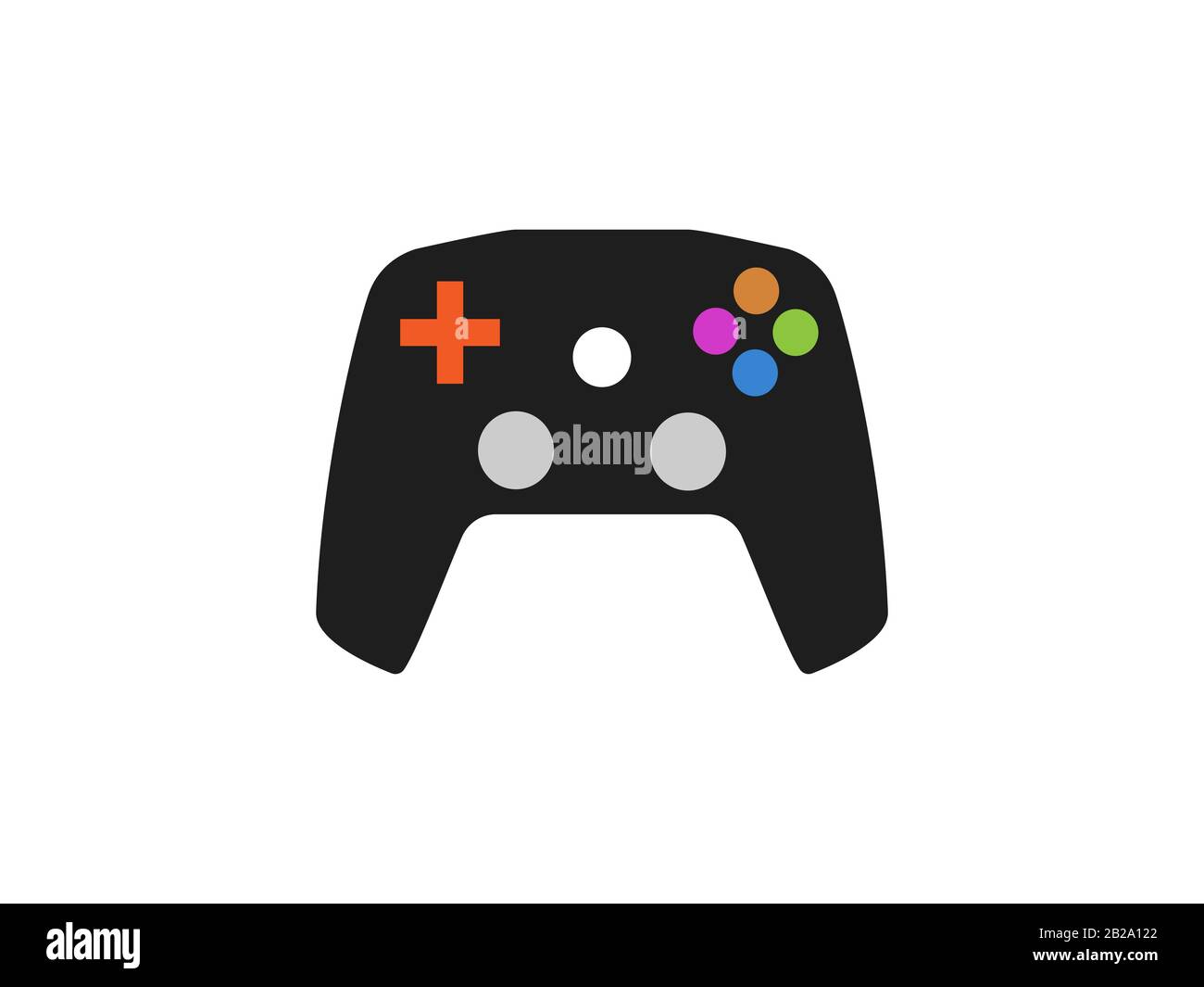 Controller, joystick icon. Vector illustration, flat design Stock ...