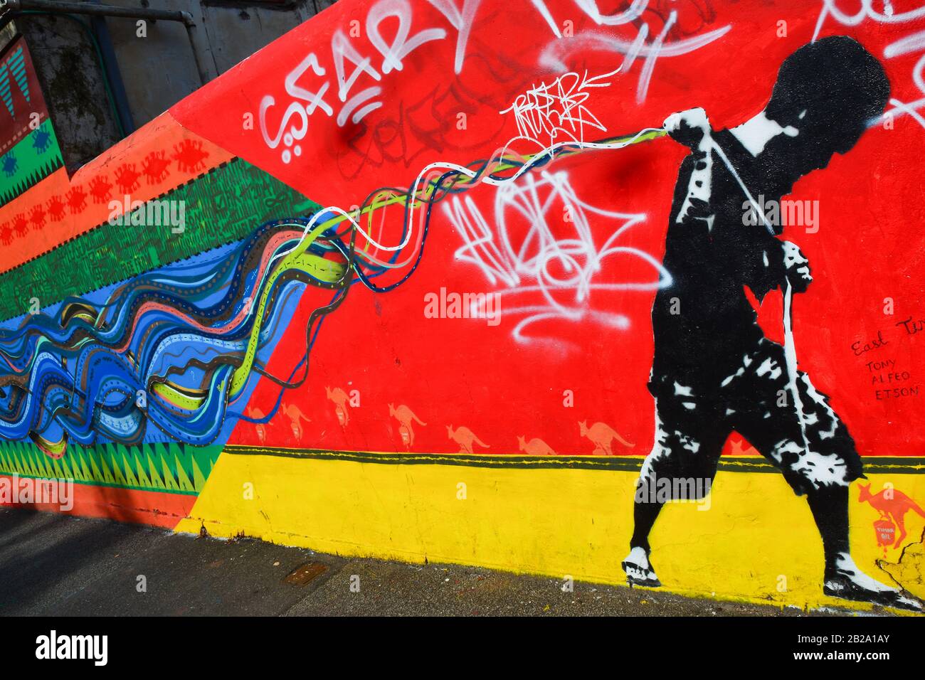 Graffiti on the wall in Melbourne, Australia Stock Photo - Alamy
