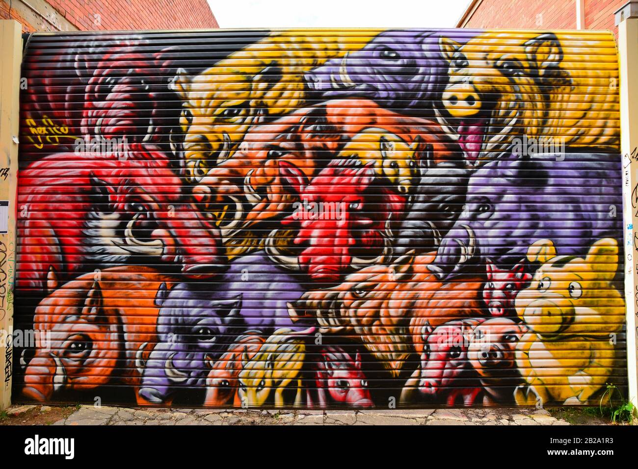 Graffiti on the wall in Melbourne, Australia Stock Photo - Alamy