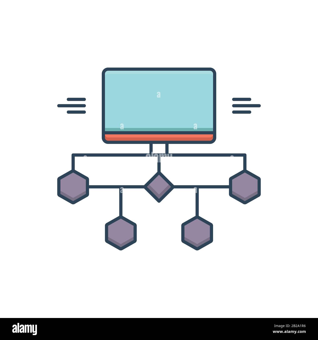 Icon for flow diagram, flow Stock Vector Image & Art - Alamy