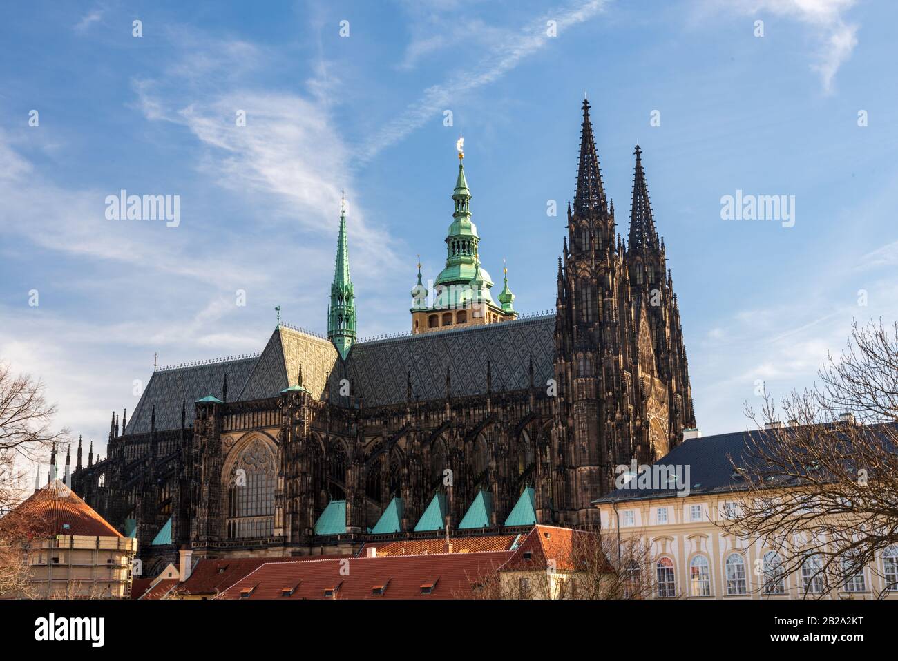 Prazsky Hrad castle in Praha city in Czech republic Stock Photo - Alamy